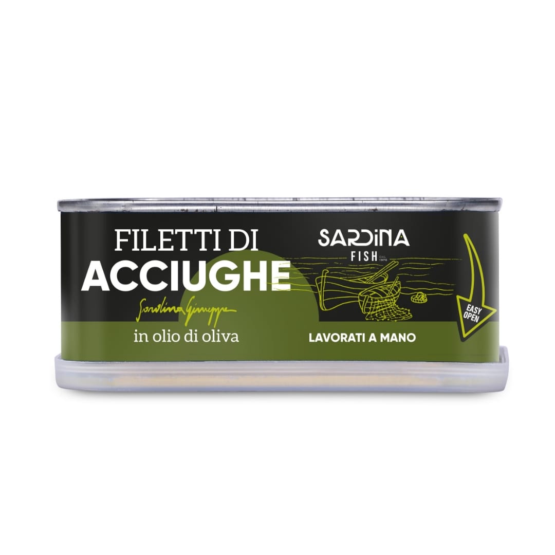350g Latta - Filetti di Acciughe in Olio di Oliva – Sardina Fish